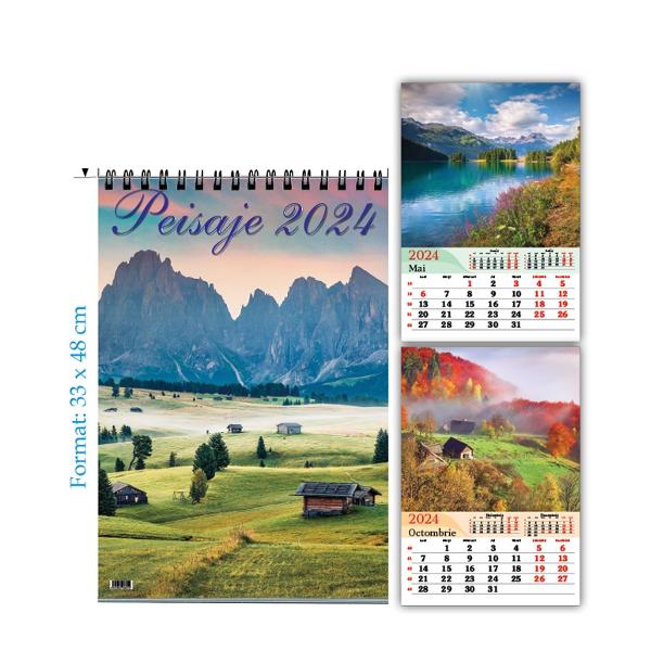 Calendar peisaje 2024 - - Libraria CLB