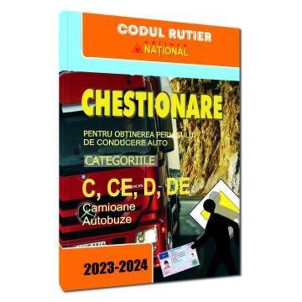 "Chestionare C, CE, D, DE 2023-2024" - Colectiv redactional - Libraria CLB
