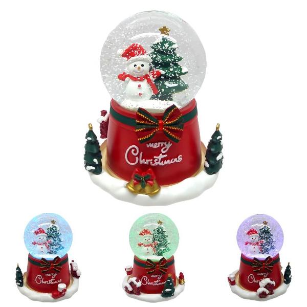 "Glob de zapada Craciun, rotativ, cu led si sunet – 04" - - Libraria CLB