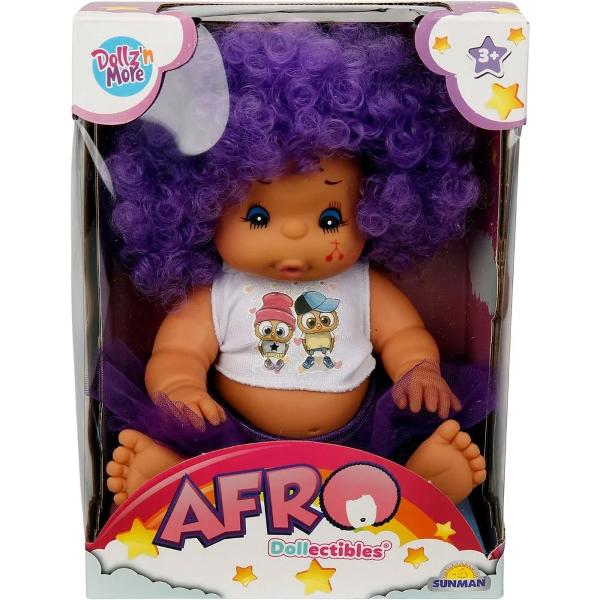 "Afro Papusa Cu Par Colorat, 23 Cm , Diverse Culori S00020040 ...