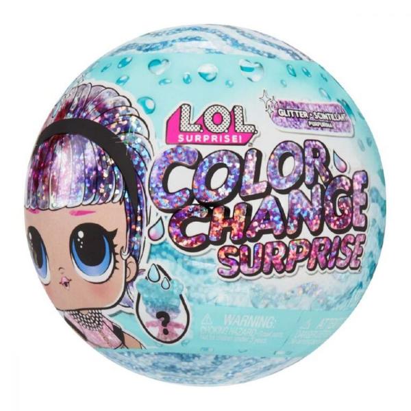 Lol Surprise Papusa Glitter Color Change Doll Asst In Sidekick ...