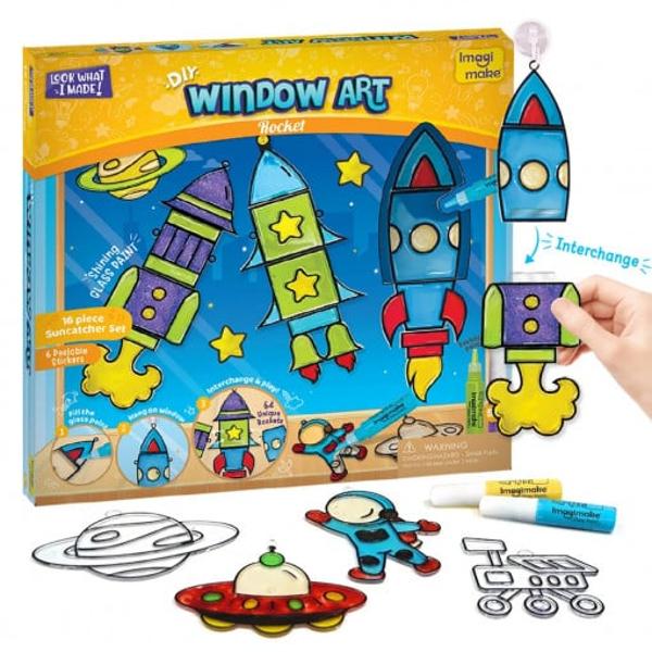 Set creativ cu decoratiuni de pictat pentru Fereastra - Rocket WA01 ...