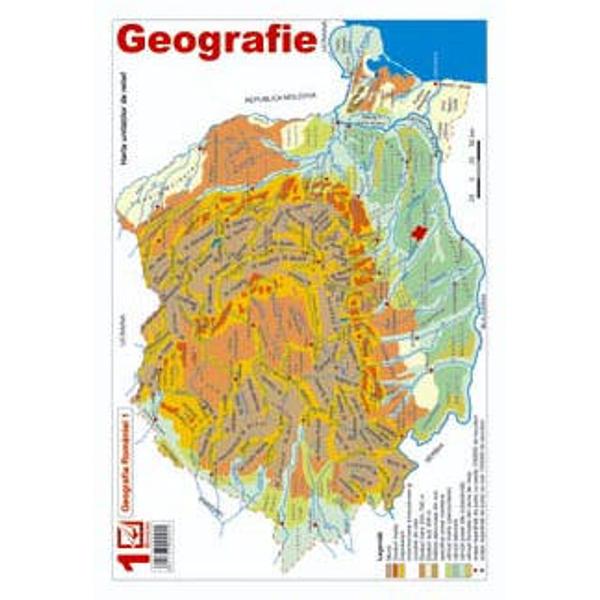 Pliant geografia Romaniei 1 - Colectiv redactional - Libraria CLB
