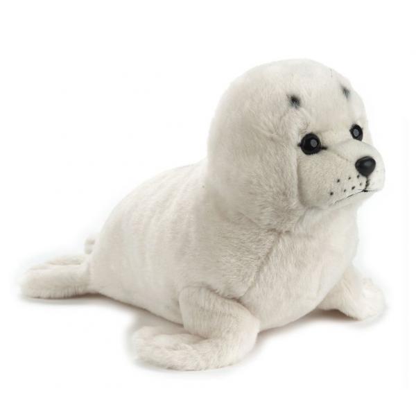 Jucarie din Plus Foca alba medie 28 cm V770844 - - Libraria CLB