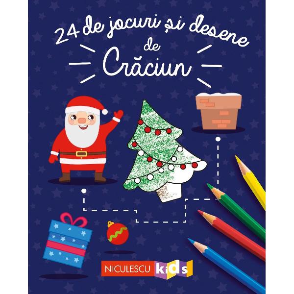 24 de jocuri si desene de Craciun - Colectiv redactional - Libraria CLB