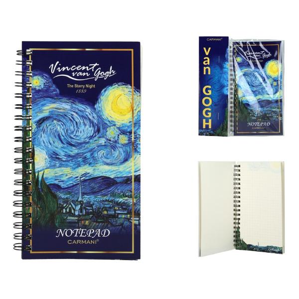 "Blocnotes Van Gogh Noapte instelata, 40 de file, 17x10 cm 0215044 ...