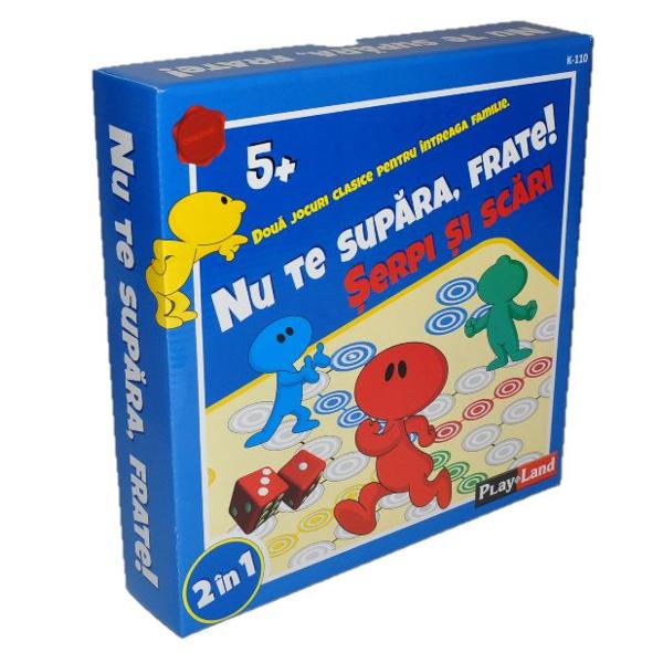 Joc 2 in 1 - Nu te supara frate! Serpi si scari K-110-RO - - Libraria CLB