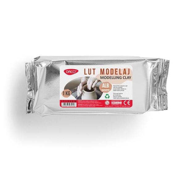 "Lut pentru modelaj, 1 kg, alb, Daco LT1000W" - - Libraria CLB