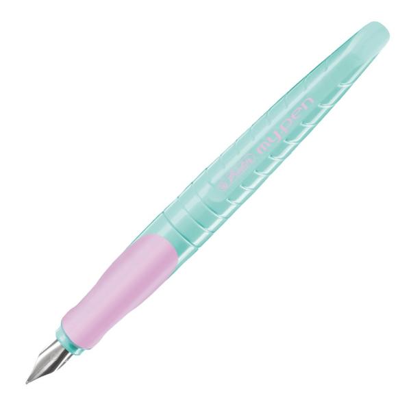 "Stilou Herlitz My.Pen, pentru stangaci, turcoaz cu violet, penita M ...