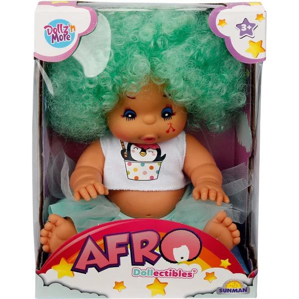 "Afro Papusa Cu Par Colorat, 23 Cm , Diverse Culori S00020040 ...