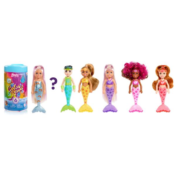 Papusa Barbie Chelsea - descopera culoarea sirenelor curcubeu MTHCC75 ...