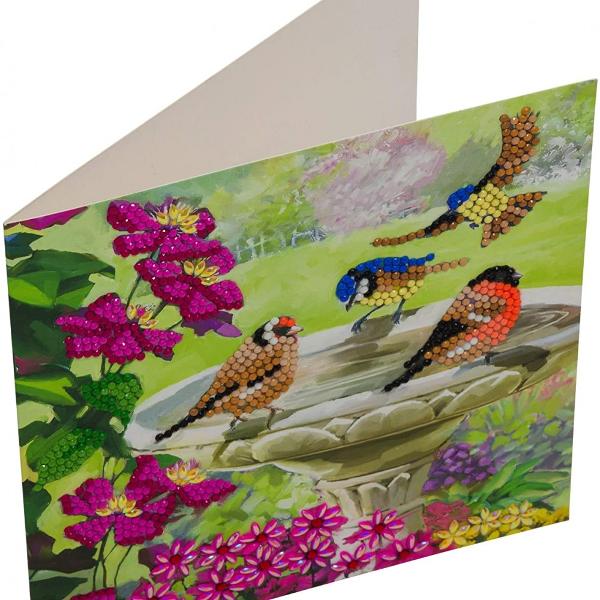 "Set creativ tablou cu cristale Crystal Art Card, Pasari, 18x19cm ...