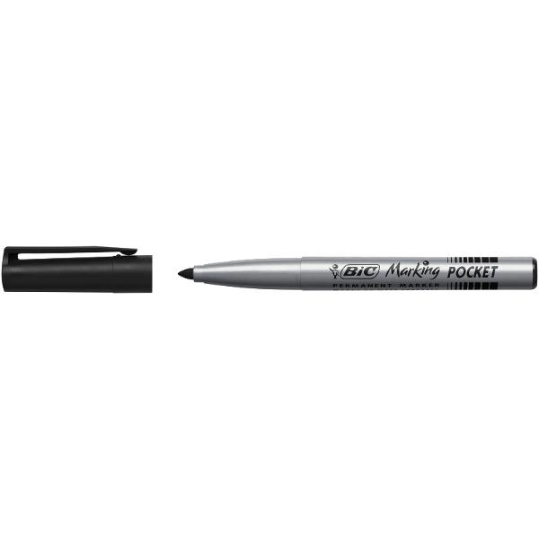 "Marker permanent BIC Marking Fine ECOlutions Pocket, varf rotund ...