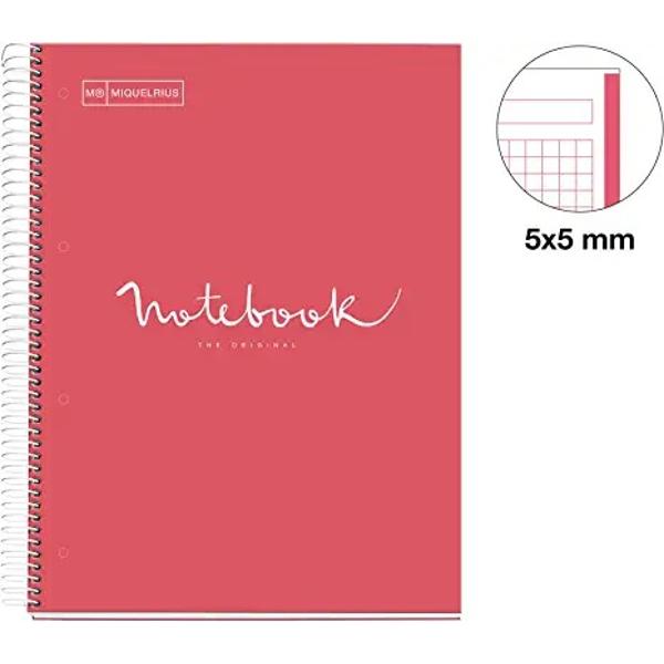 "Caiet A4, matematica 80 file, hartie 90 gr, cu spira Miquelrius ...