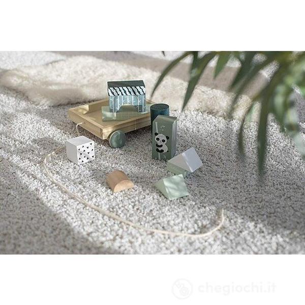 "Vagonet din lemn, cu forme, Eichorn Blockwagon 100003800" - - Libraria CLB